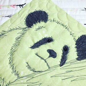 Quilt Pattern Peeking Panda Baby PDF // Baby Panda//baby Shower Gift ...