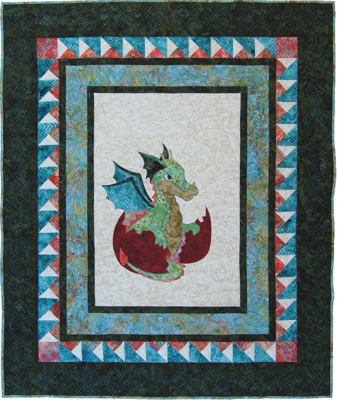Baby Quilt Pattern PDF // Dragon Quilt // Baby Shower Gift, Baby Boy ...