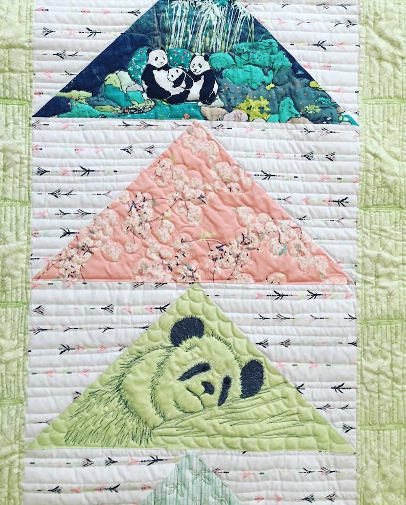 Baby Panda Quilt // Panda Quilt // Baby Shower Gift // Nursery Quilt ...