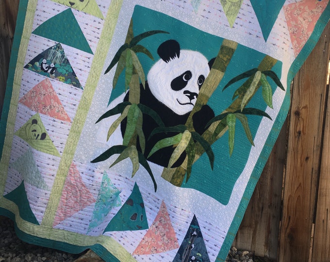 Panda Pop, Clamshell Quilt, Quilt Pattern, Applique Pattern, Love ...