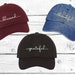 Thankful Grateful Blessed Hats Fall Baseball Cap - Etsy