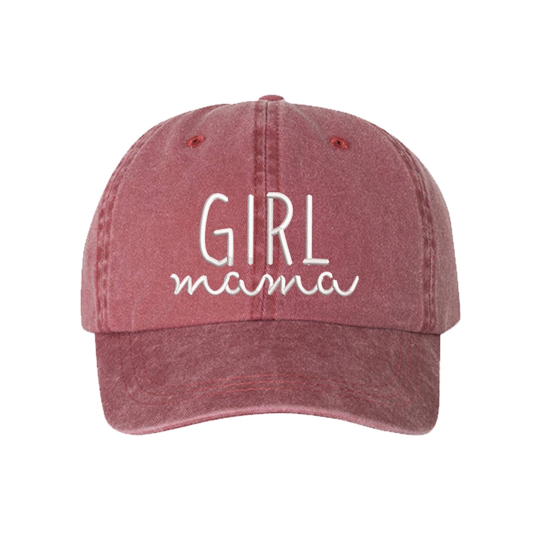 Girl Mama Washed Baseball Hat , Mom Dad Hat, Mommy Hats, Gifts for Mom ...