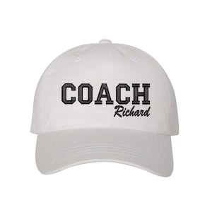 Personalized Gift for Coach Baseball Cap Custom Hats for Coaches Your ...