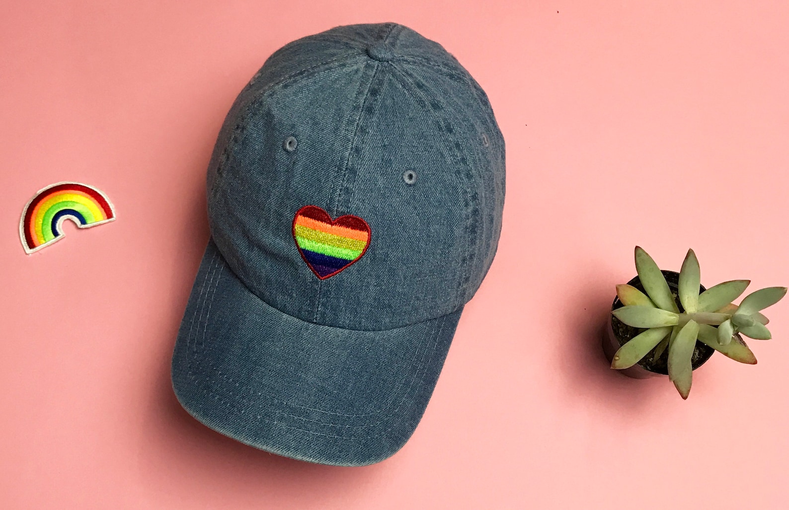 PRIDE Hat Gay Pride Dad Hat LGBT Hat Rainbow Baseball Hat | Etsy