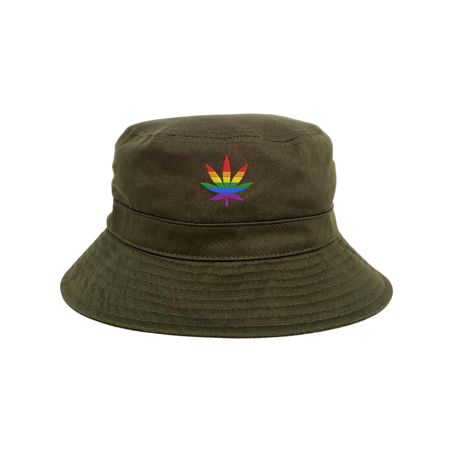 Pride Weed Bucket Hat Marijuana Embroidered Hats Pride Hats - Etsy