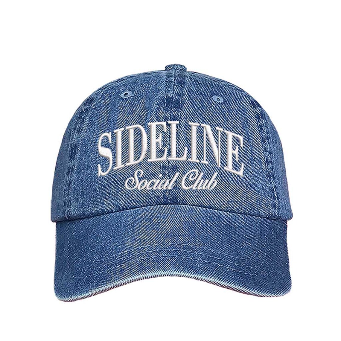Sideline Social Club Hat: Embroidered Cotton Baseball Cap for Football ...