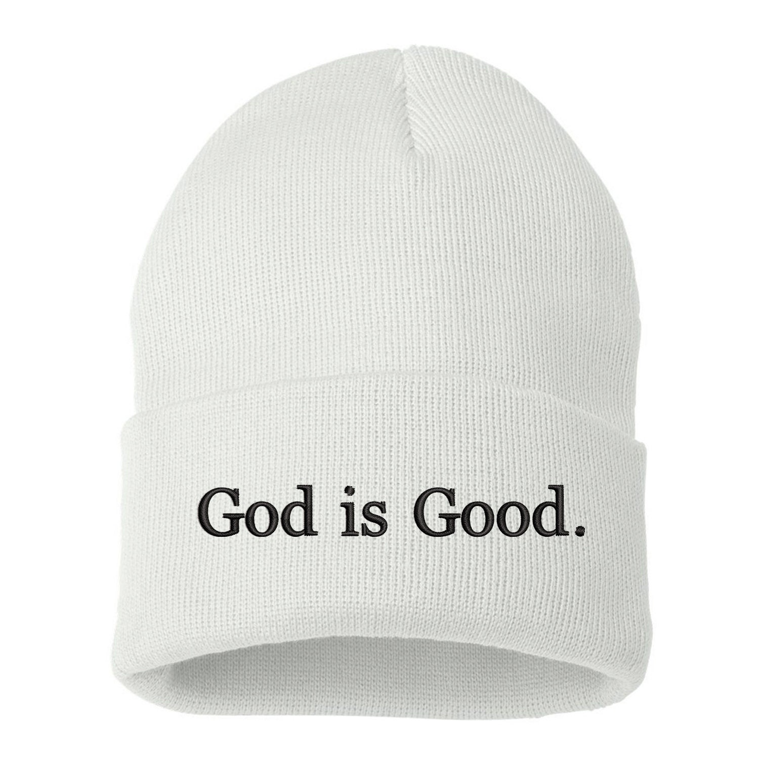 God is Good Embroidered Beanie, Unisex Christian Beanie - Etsy