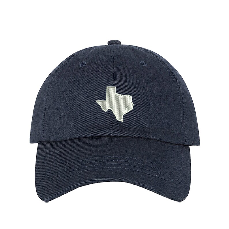 Texas Baseball Hat Map of Texas Hats I love Texas State Dad | Etsy