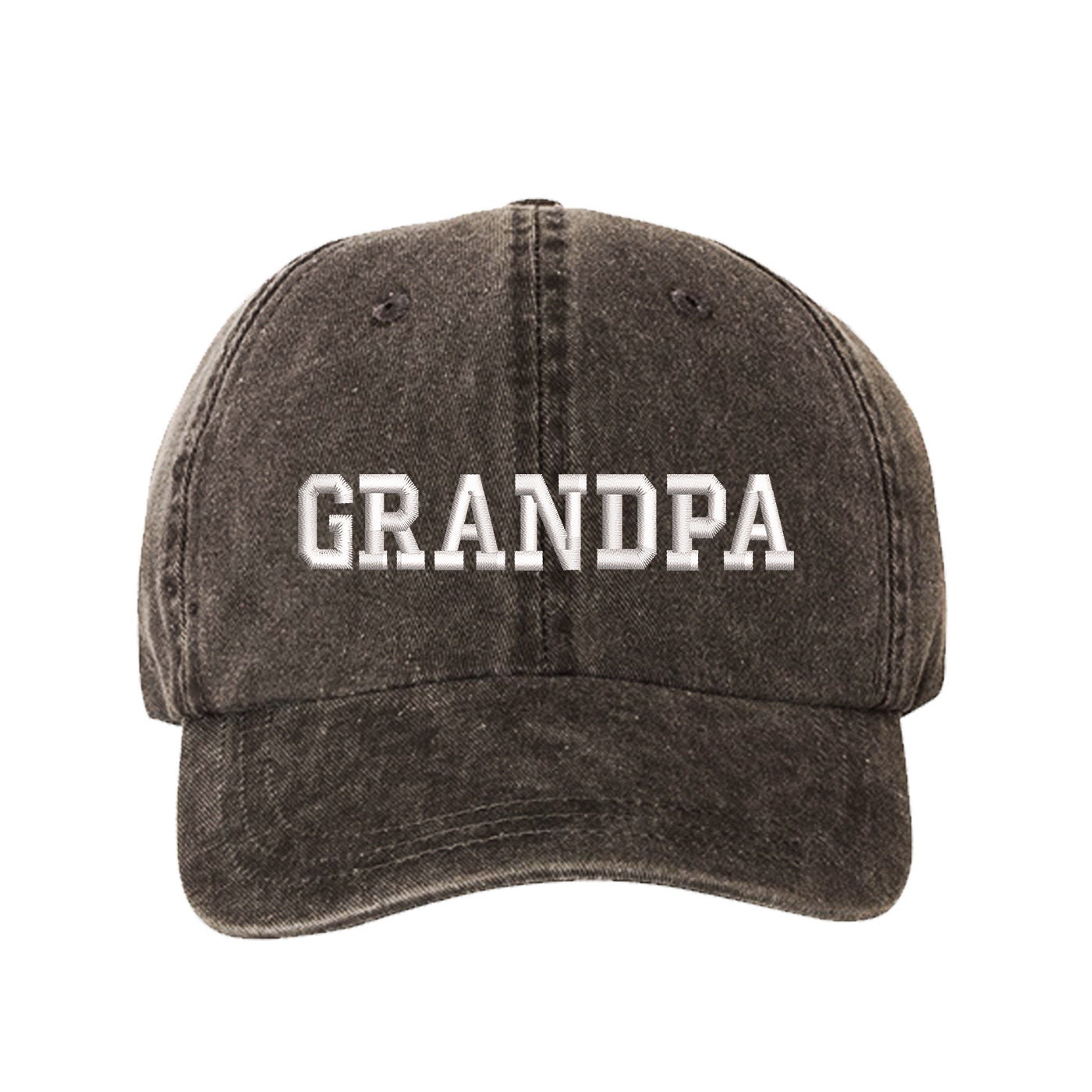Grandpa Washed Baseball Dad Hat, Grandpa Hat, Embroidered Dad Hat ...