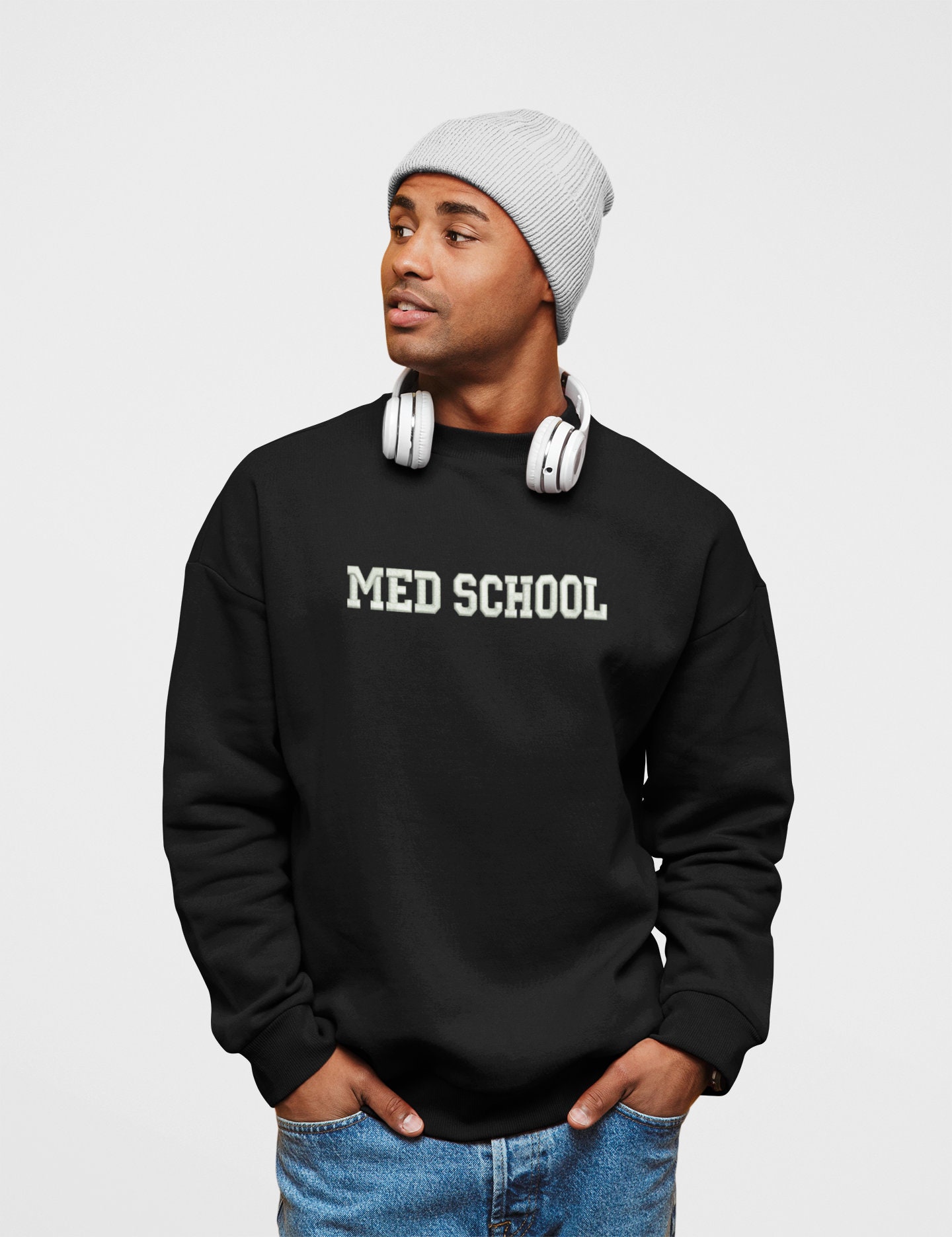 Gift Med School Sweatshirt, Doctor Gift, Embroidered Med School ...