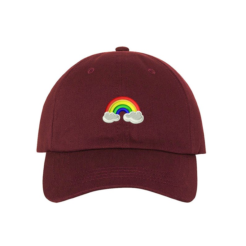 Embroidered Rainbow Dad Hat, Low Profile Baseball Cap - Etsy