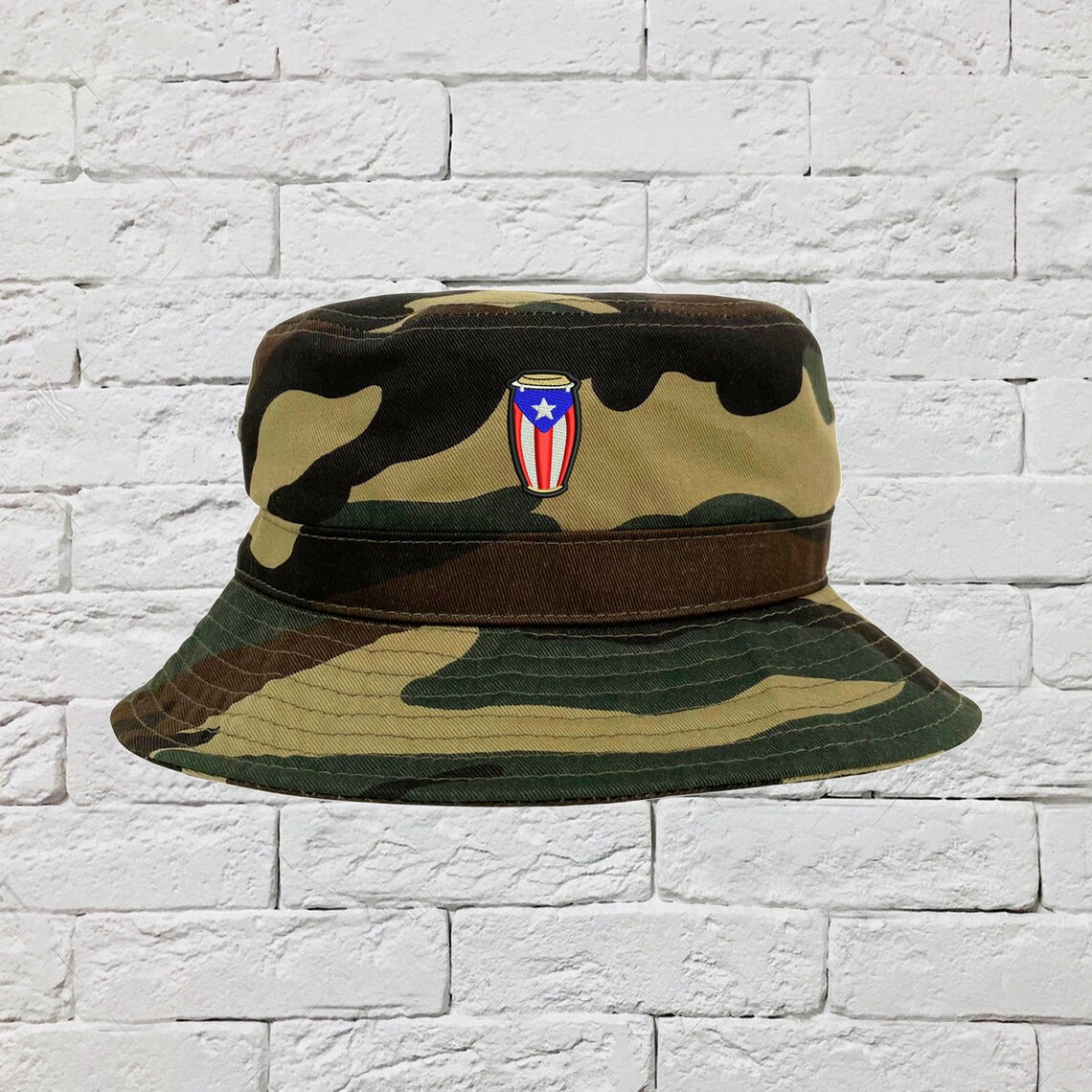 Puerto Rican Conga Bucket Hat Puerto Rico Sun Hats Fisherman - Etsy