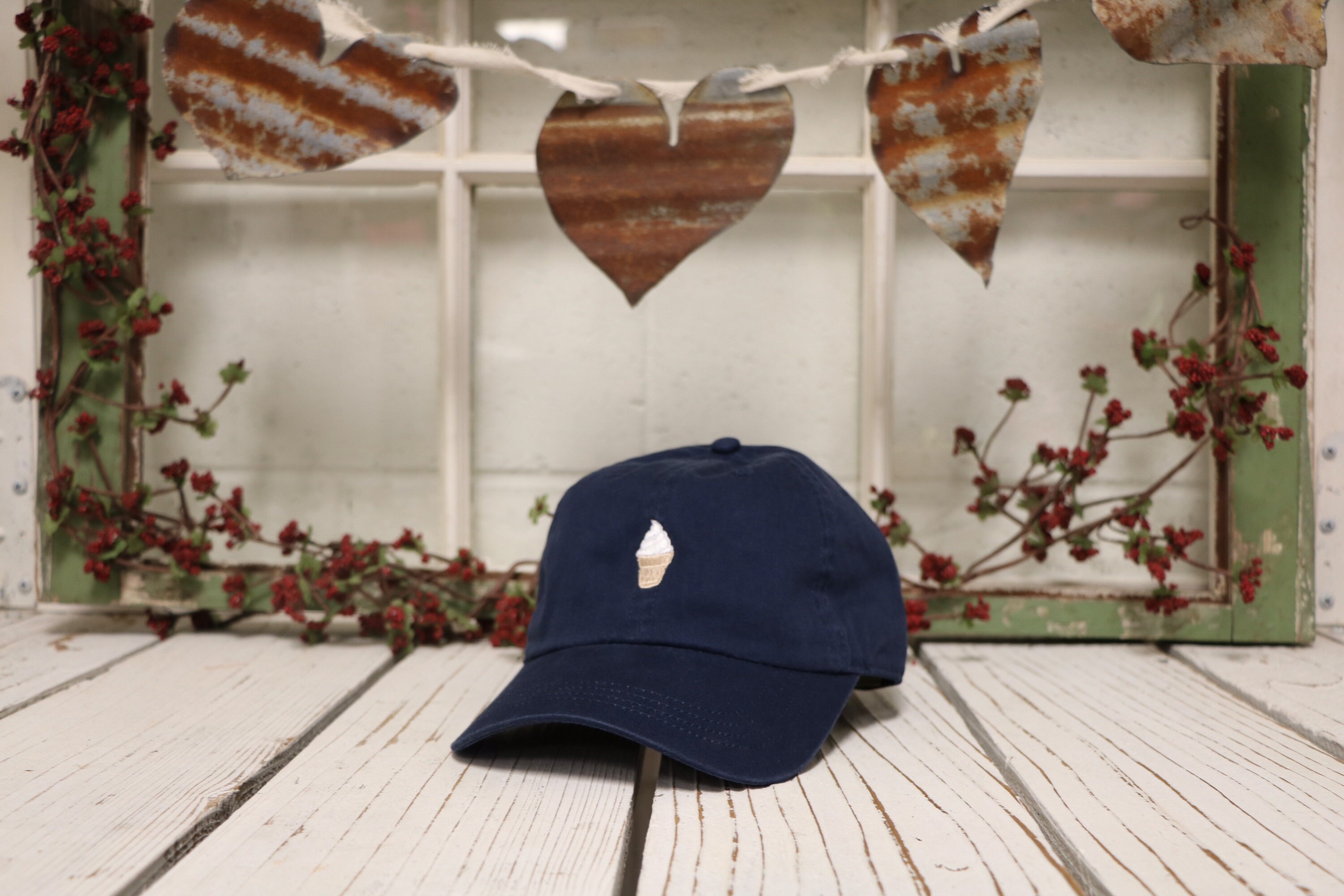 Ice Cream Dad Hat Baseball Cap Hat Vanilla Ice Cream - Etsy