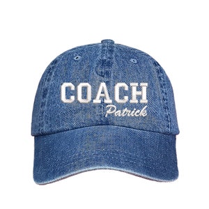 Personalized Gift for Coach Baseball Cap Custom Hats for Coaches Your ...