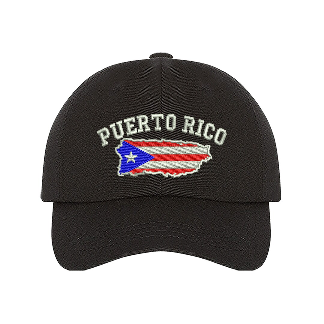 Puerto Rico Map Baseball Hats Puerto Rico Baseball Hat Boricua Caps PR ...