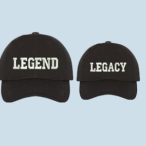 Legend & Legacy Baseball Cap, Matching Dad Hats, Father Son Matching ...
