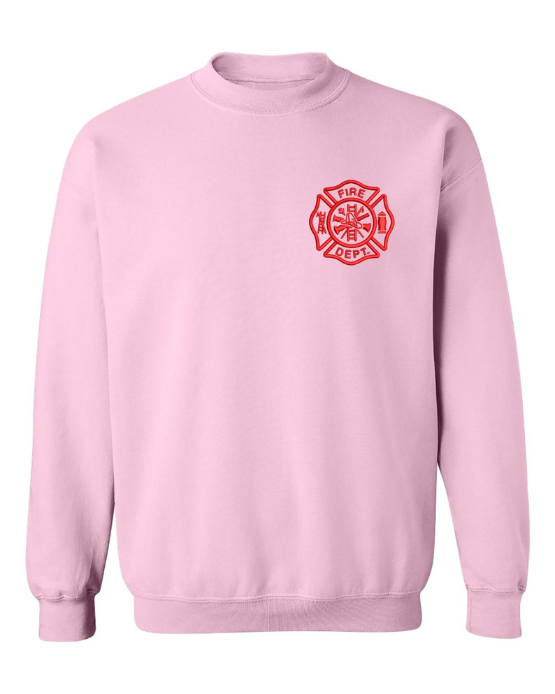 Firefighter Sweatshirt Fireman Embroidered Sweatshirt Fire | Etsy