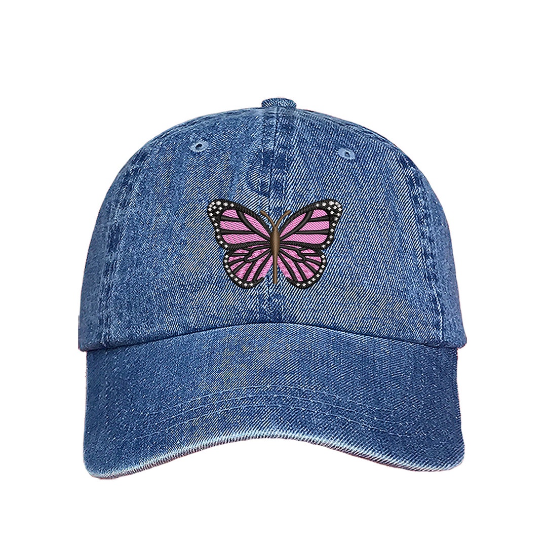 Butterfly Embroidered Baseball Hat, Unisex Butterflies Dad Hat ...