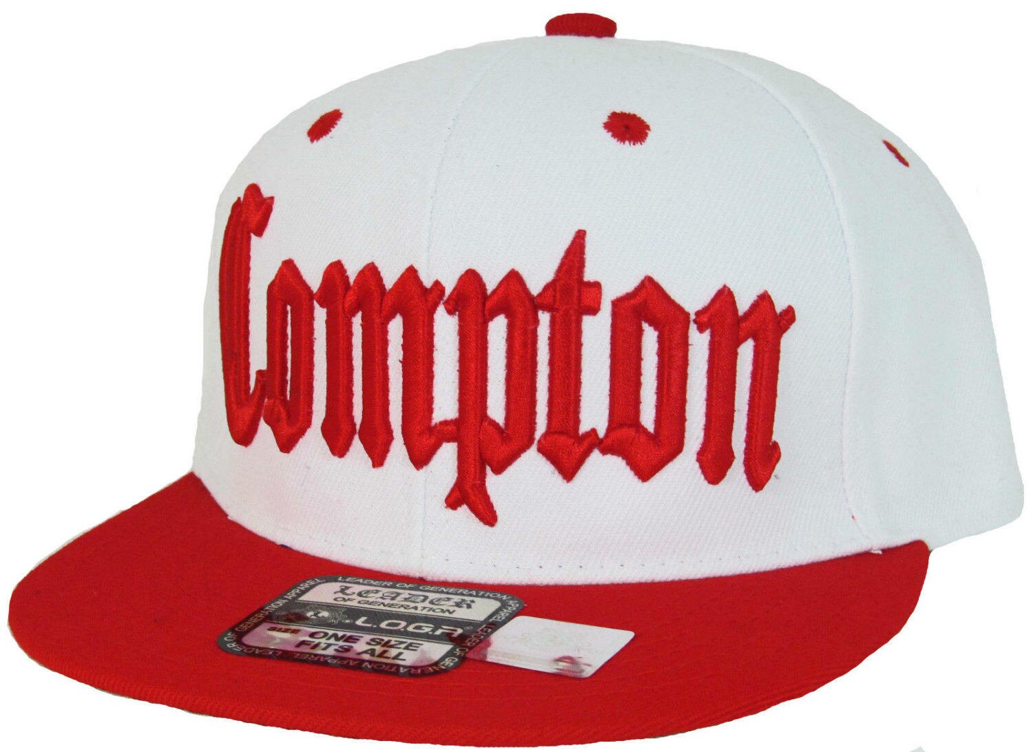 COMPTON 3D Flatbill Hat | City of Compton | Snapback Hats | NWA ...