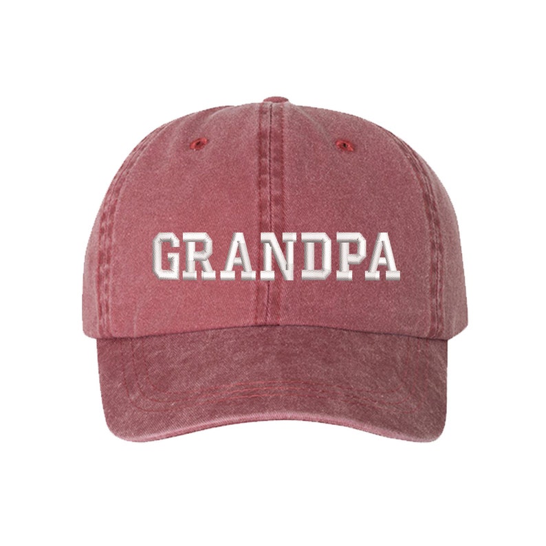 Embroidered Grandpa Dad Hat, Washed Baseball Cap - Etsy