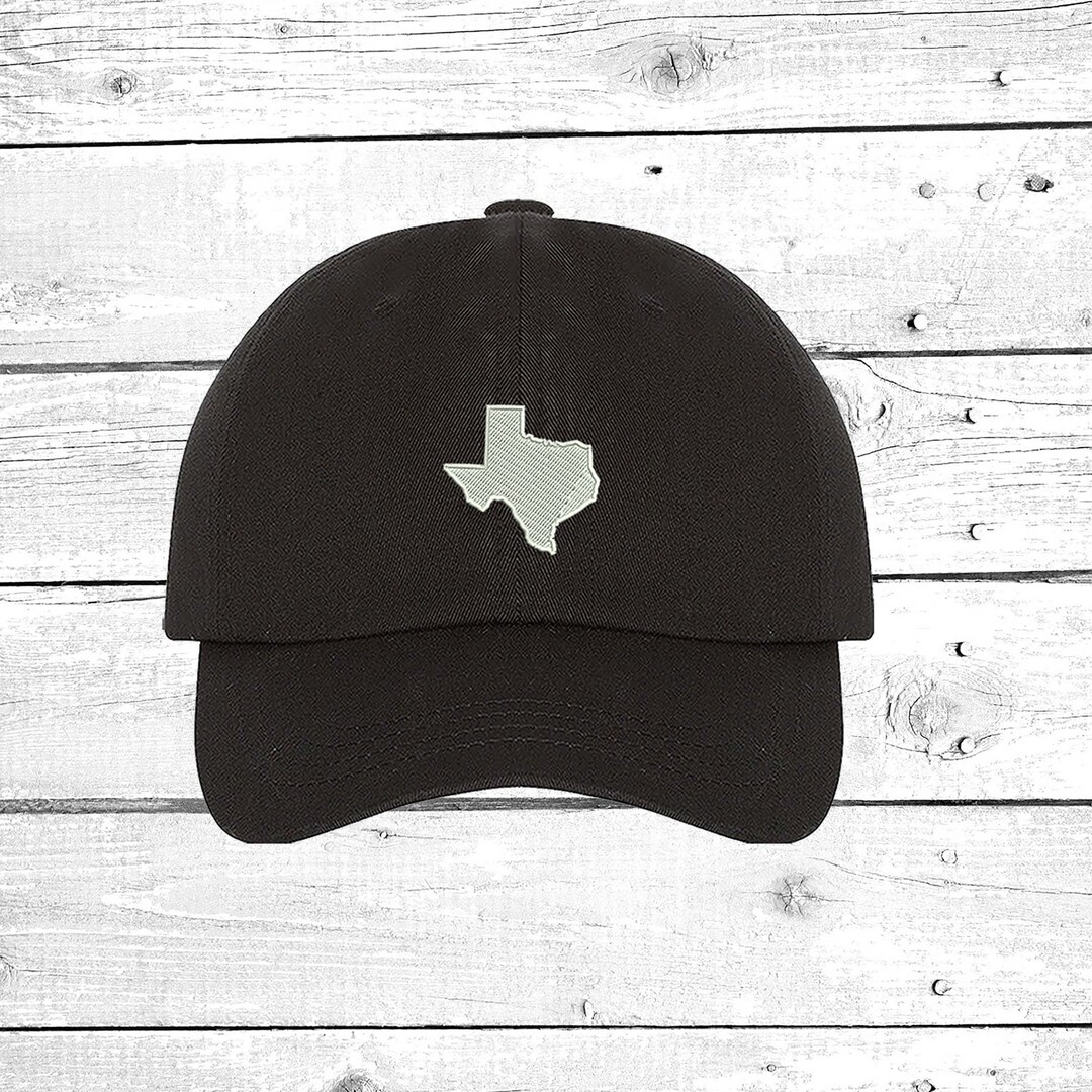 Texas Baseball Hat Map of Texas Hats I Love Texas State Dad Hat Unisex ...