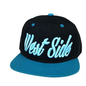 Snapback WEST SIDE 3D Hat Vintage Flat Bill Snapback West | Etsy