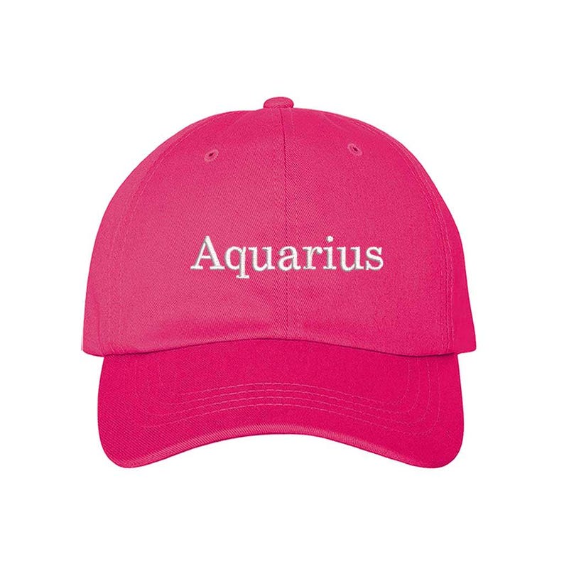 Aquarius Zodiac Embroidered Baseball Hat – Zodiac Hat, Astrology Gift ...