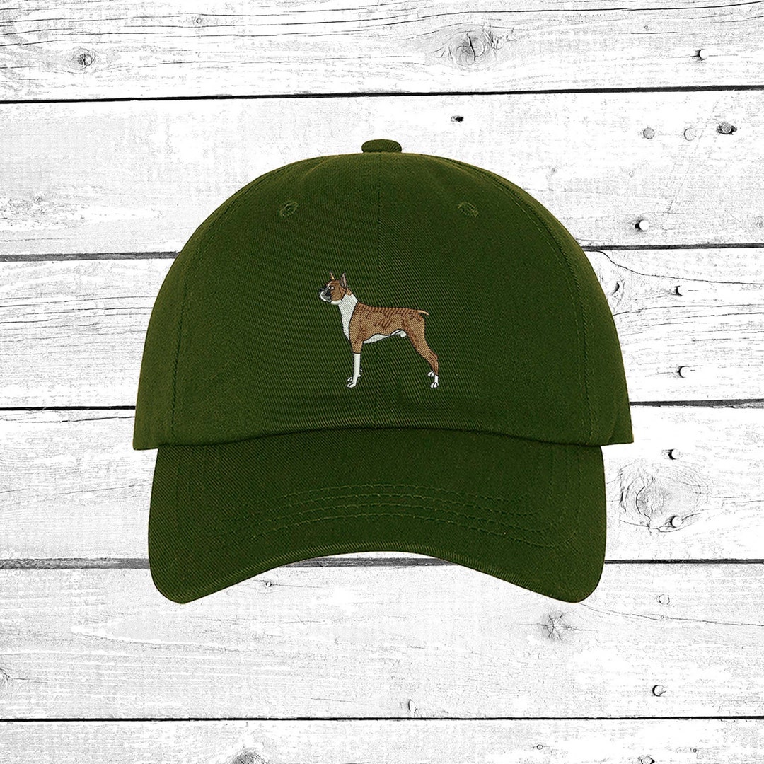 BOXER DOG Baseball Hat Embroidered Hats Puppy Baseball Caps, Dog Lover ...