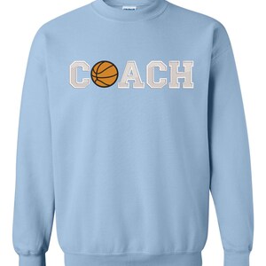 Coach Embroidered Sweatshirt, Basketball Coach, Soccer Coach, Unisex ...