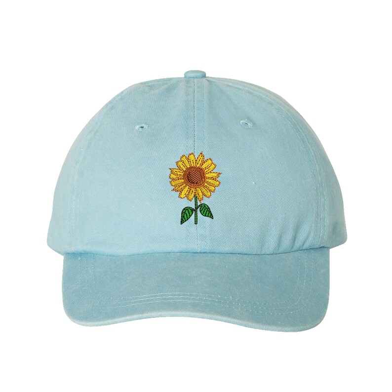 Sunflower Washed Baseball Dad Hat Sunflower Dad Hat - Etsy