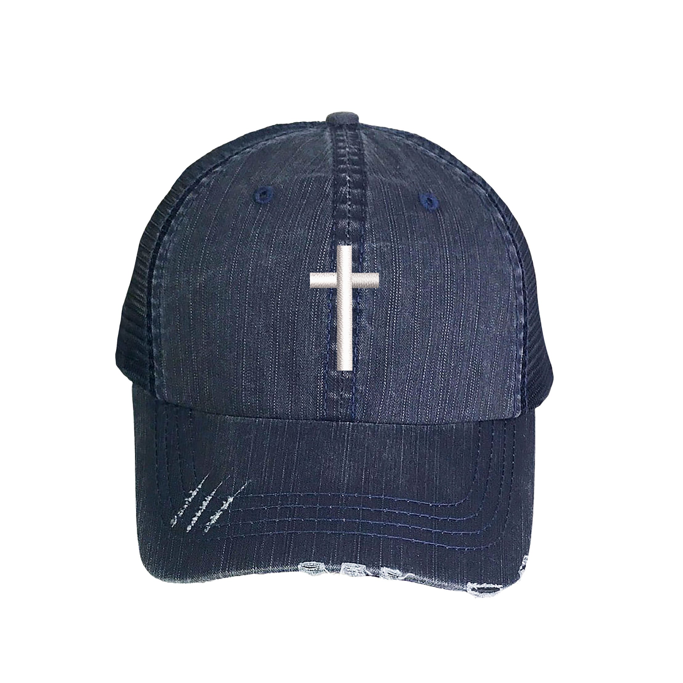 Christian Cross Hat Cross Trucker Hat Cross Distressed | Etsy