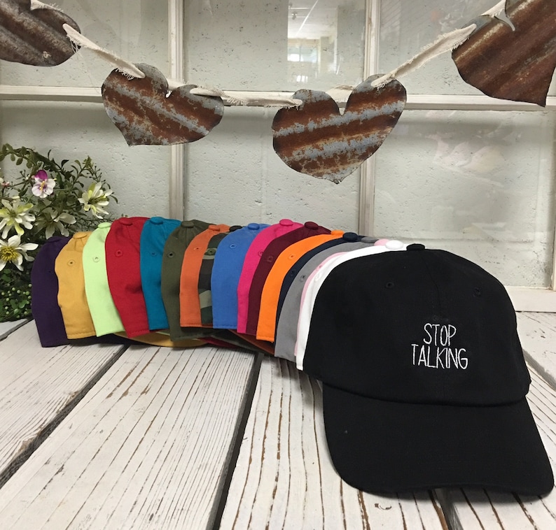 Stop Talking Dad Hat Stop Talking Hat Please Stop Talking Hat - Etsy