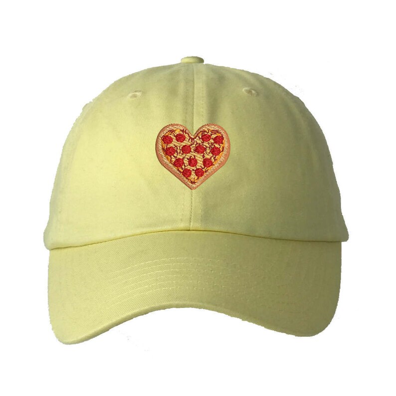 Pizza Baseball Hat PIZZA HEART Dad Hat Foodie Gift, Pepperoni Pizza Cap ...