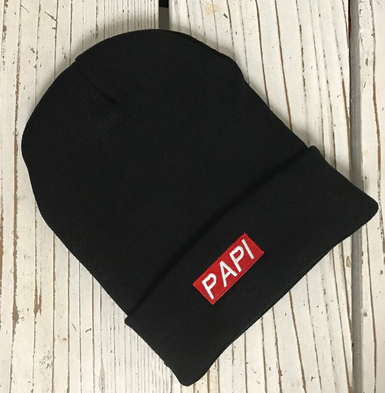 PAPI Embroidered Beanie Cuffed Cap Multiple Colors | Etsy