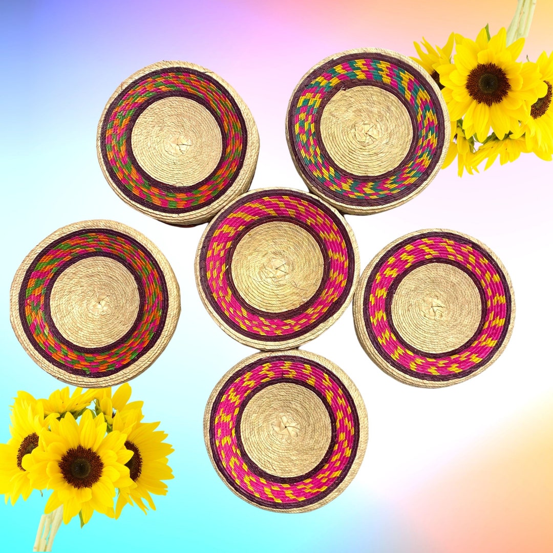 Basket Tortilleros Mexican Hand Woven Tortillera Basket, Mexican Party ...