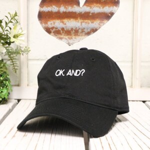 Baseball Cap OK AND Baseball Hat Low Profile Embroidered - Etsy