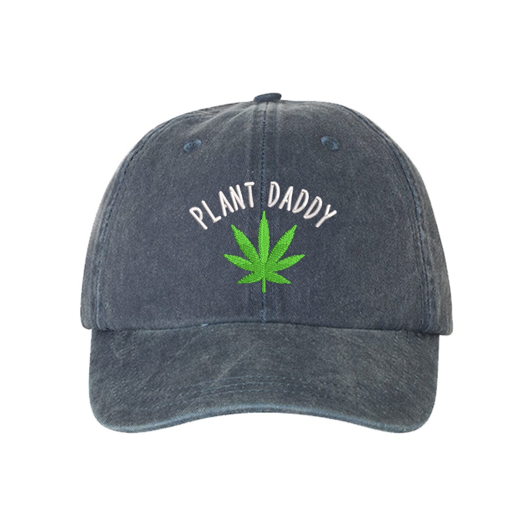 Weed Plant Daddy Washed Baseball Dad Hat, Plant Daddy Dad Hat ...