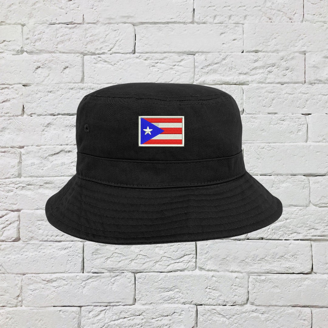 Puerto Rican Flag Bucket Hat, Puerto Rico Sun Hats, Fisherman Bucket ...