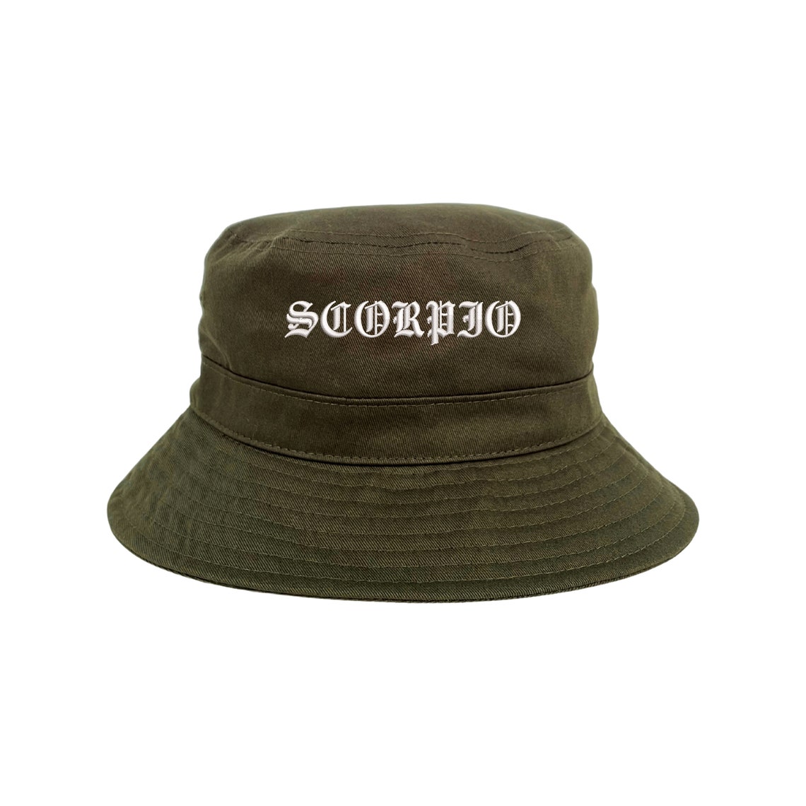Scorpio Uppercase Bucket Hat, Embroidered Hat, Astrology Bucket Hat ...