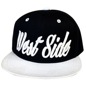 Snapback WEST SIDE 3D Hat Vintage Flat Bill Snapback West | Etsy