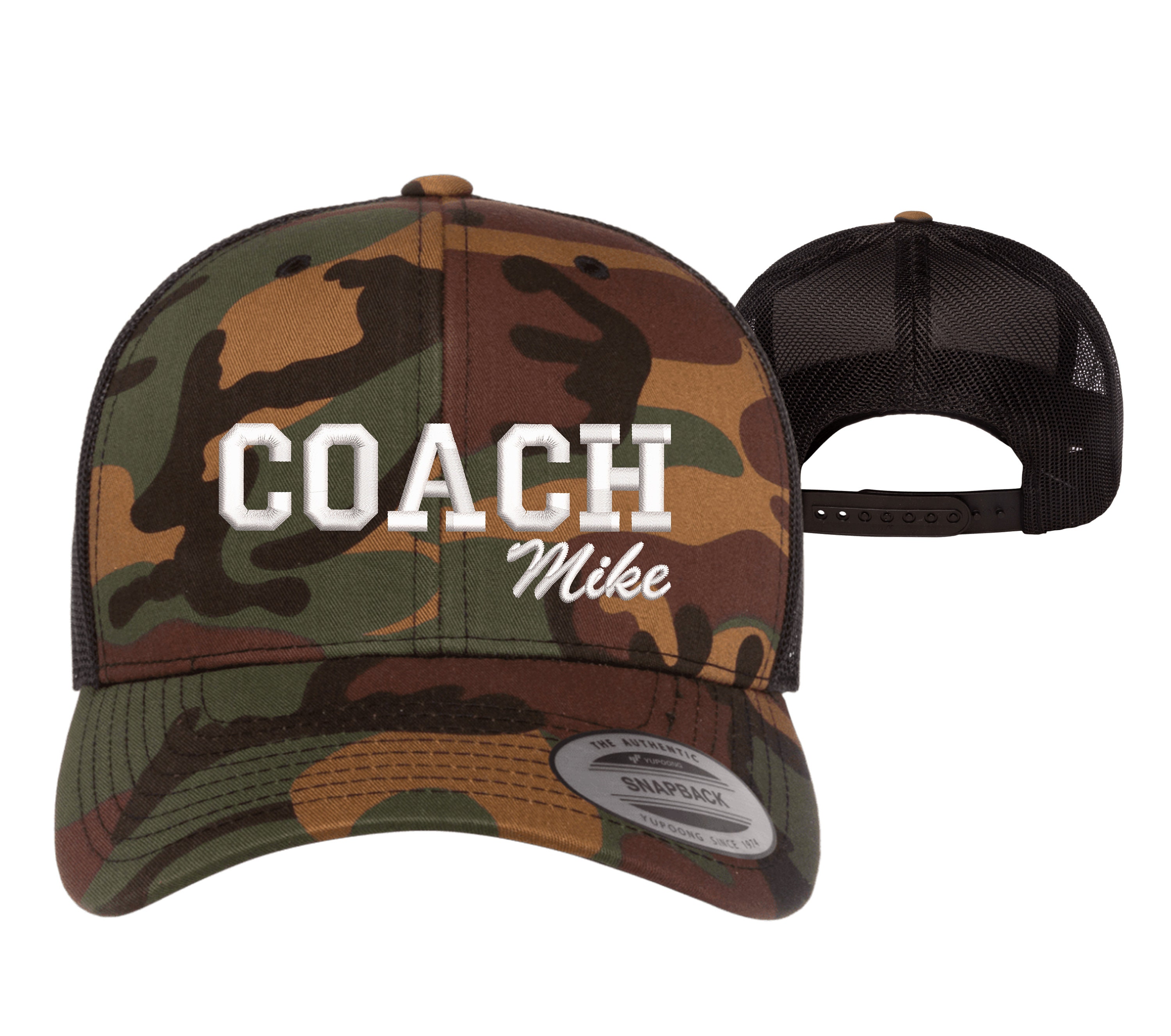 Personalized Gift for Coach Trucker Custom Hats for Coaches Your Name ...
