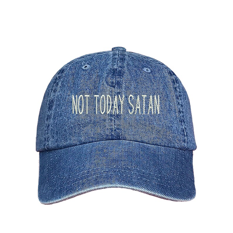 NOT TODAY SATAN Temptation Hat Funny Religion Tumblr Hat - Etsy