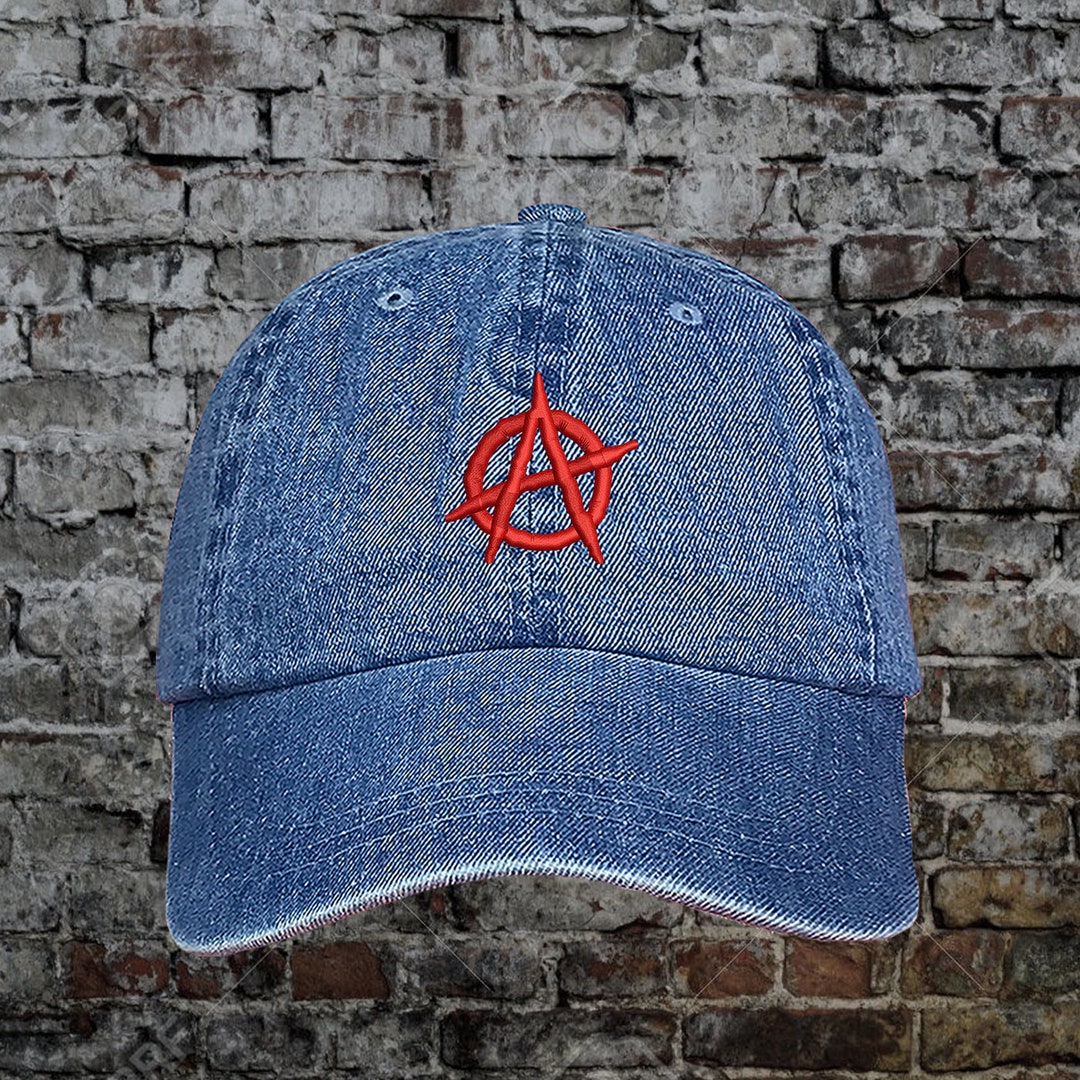ANARCHY Baseball Hat Low Profile Embroidered Baseball Caps - Etsy