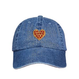 Pizza Baseball Hat PIZZA HEART Dad Hat Foodie Gift, Pepperoni Pizza Cap ...
