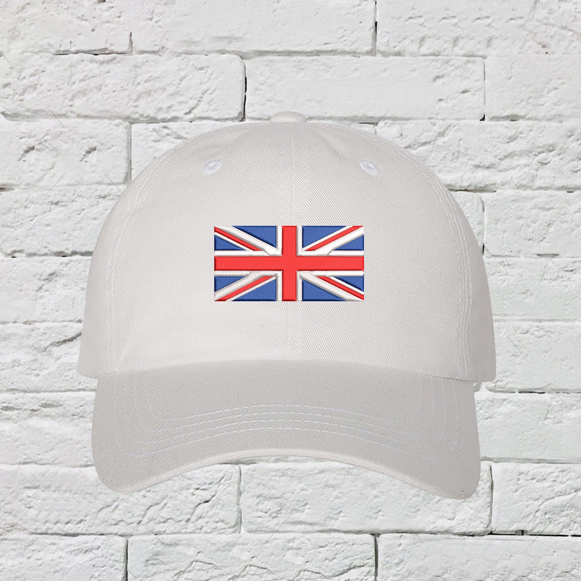 British Flag UK Flag Baseball Hat Low Profile Hat Embroidered | Etsy UK