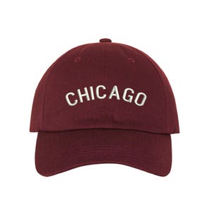 Chicago Dad Hat, Low Profile Embroidered Baseball Cap - Etsy