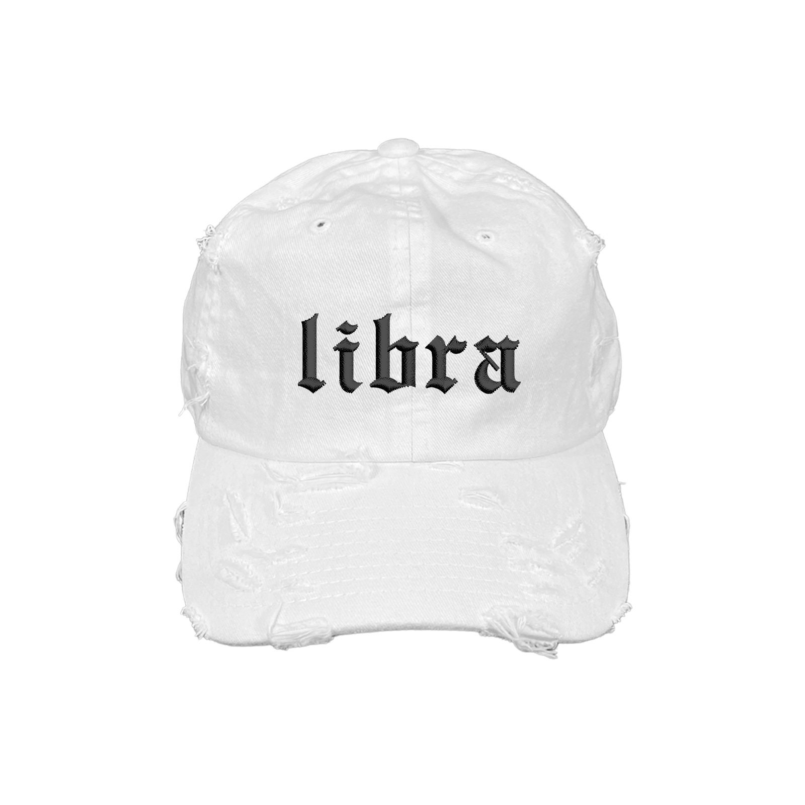 Libra Vintage Lowercase Distressed Dad Hat Astrology - Etsy