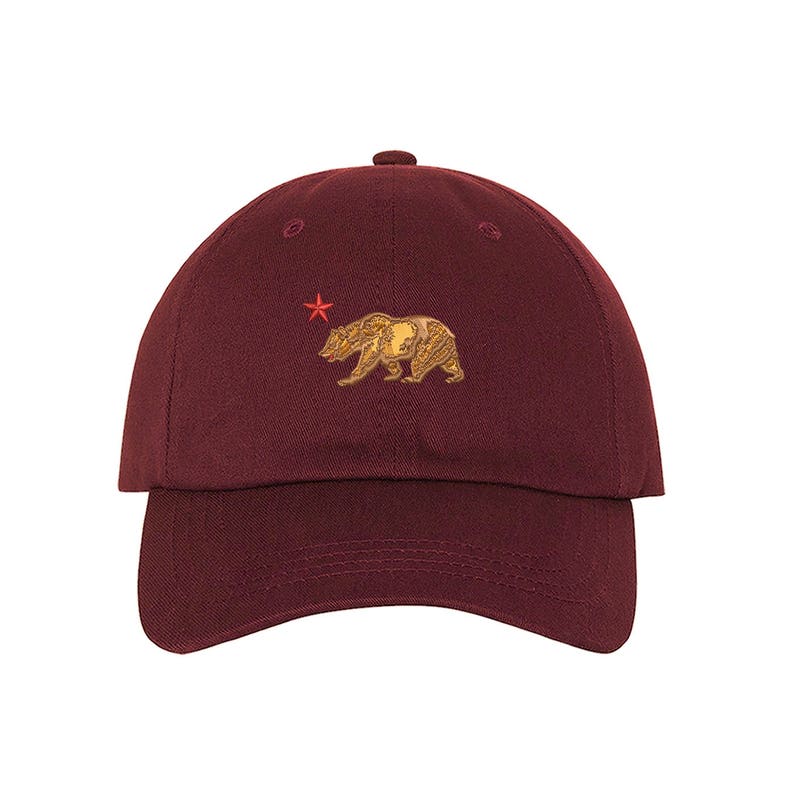 California State Bear Dad Hat bear Patch grizzly - Etsy