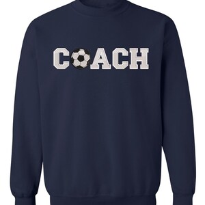 Coach Embroidered Sweatshirt, Basketball Coach, Soccer Coach, Unisex ...