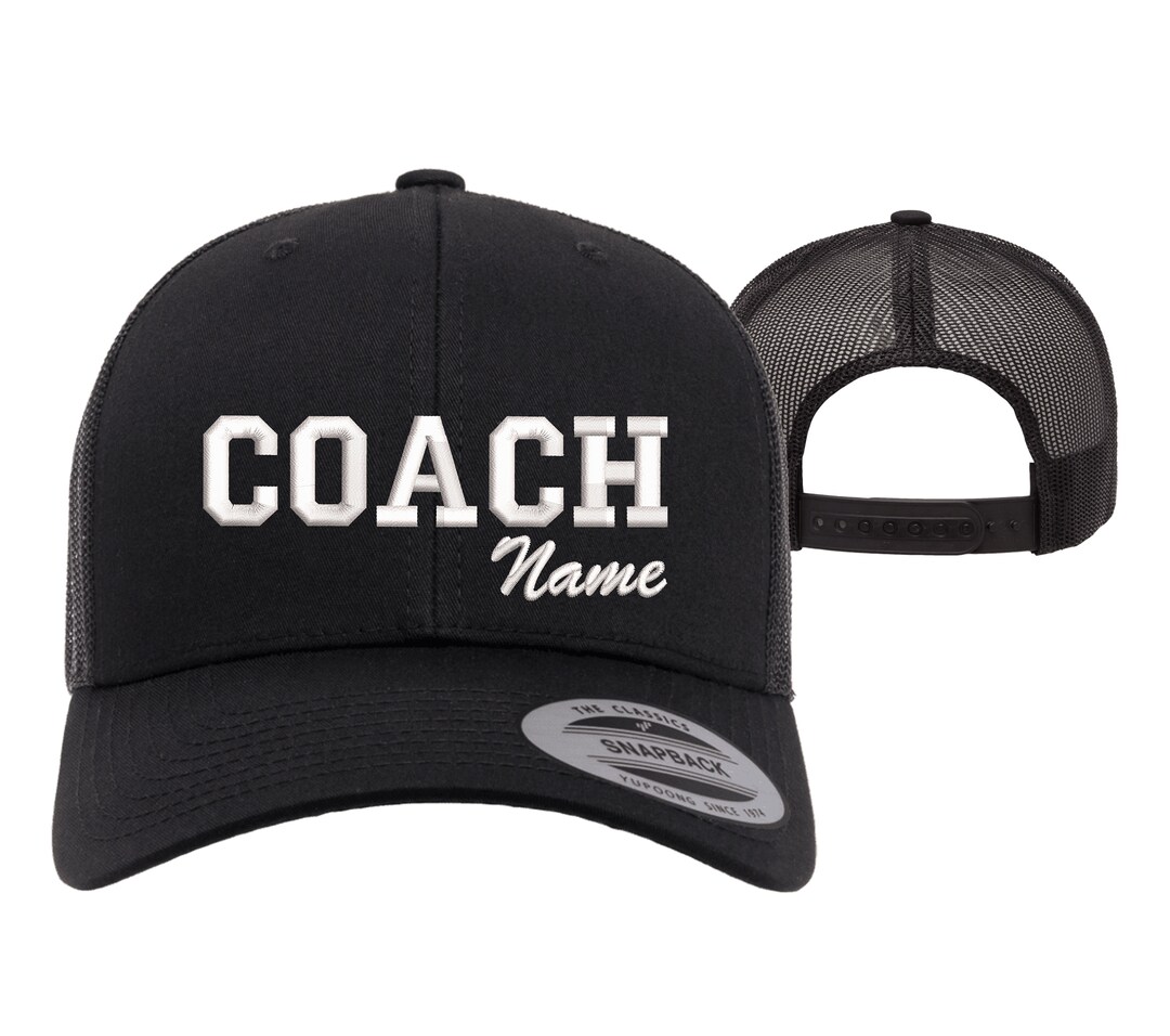 Personalized Gift for Coach Trucker Custom Hats for Coaches Your Name ...